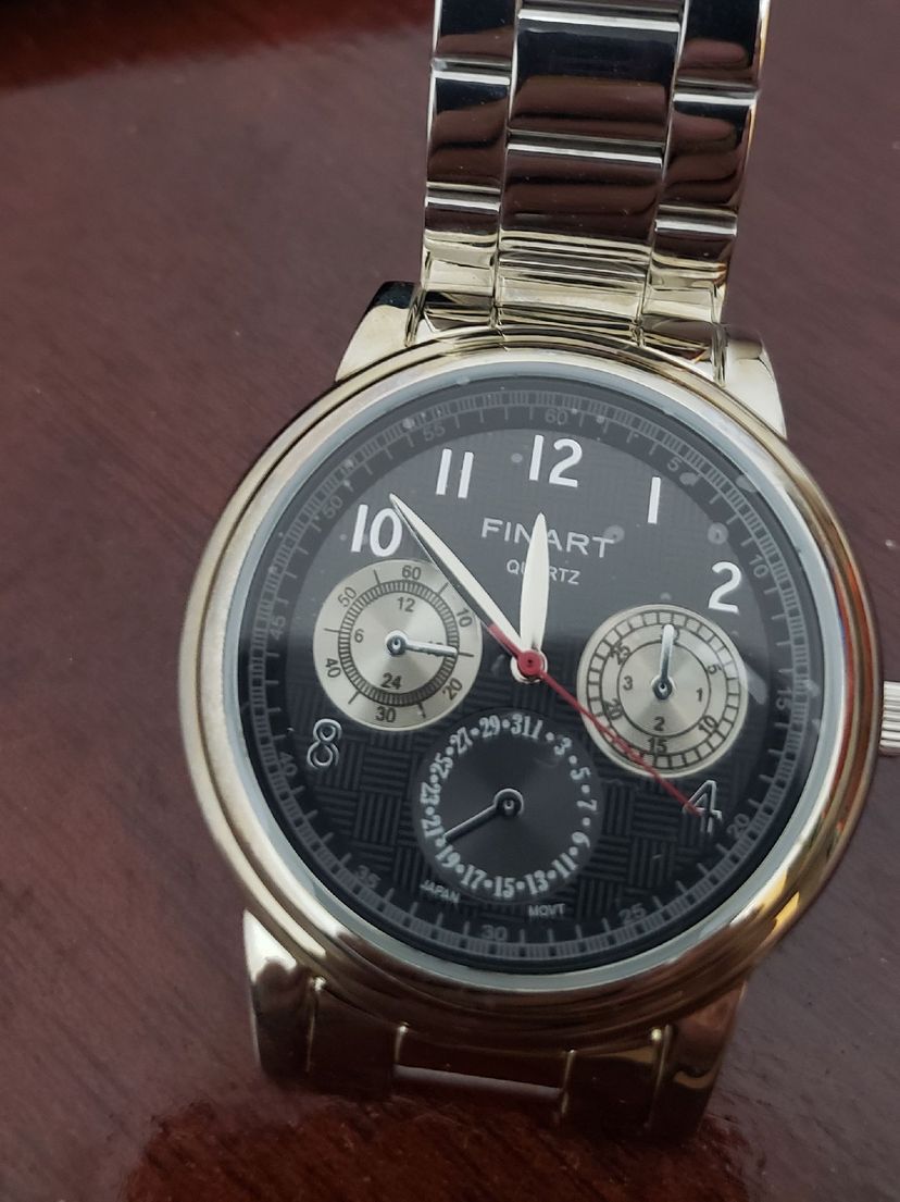 Relógio Finart Top de Linha Novo sem Bateria | Relógio Masculino Finart ...