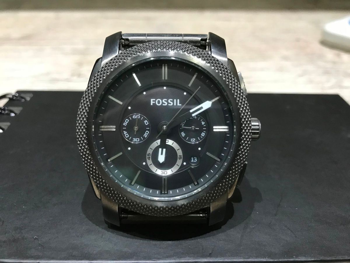Relógio Fossil Machine Cinza Masculino - Fs4662 | Relógio Masculino ...