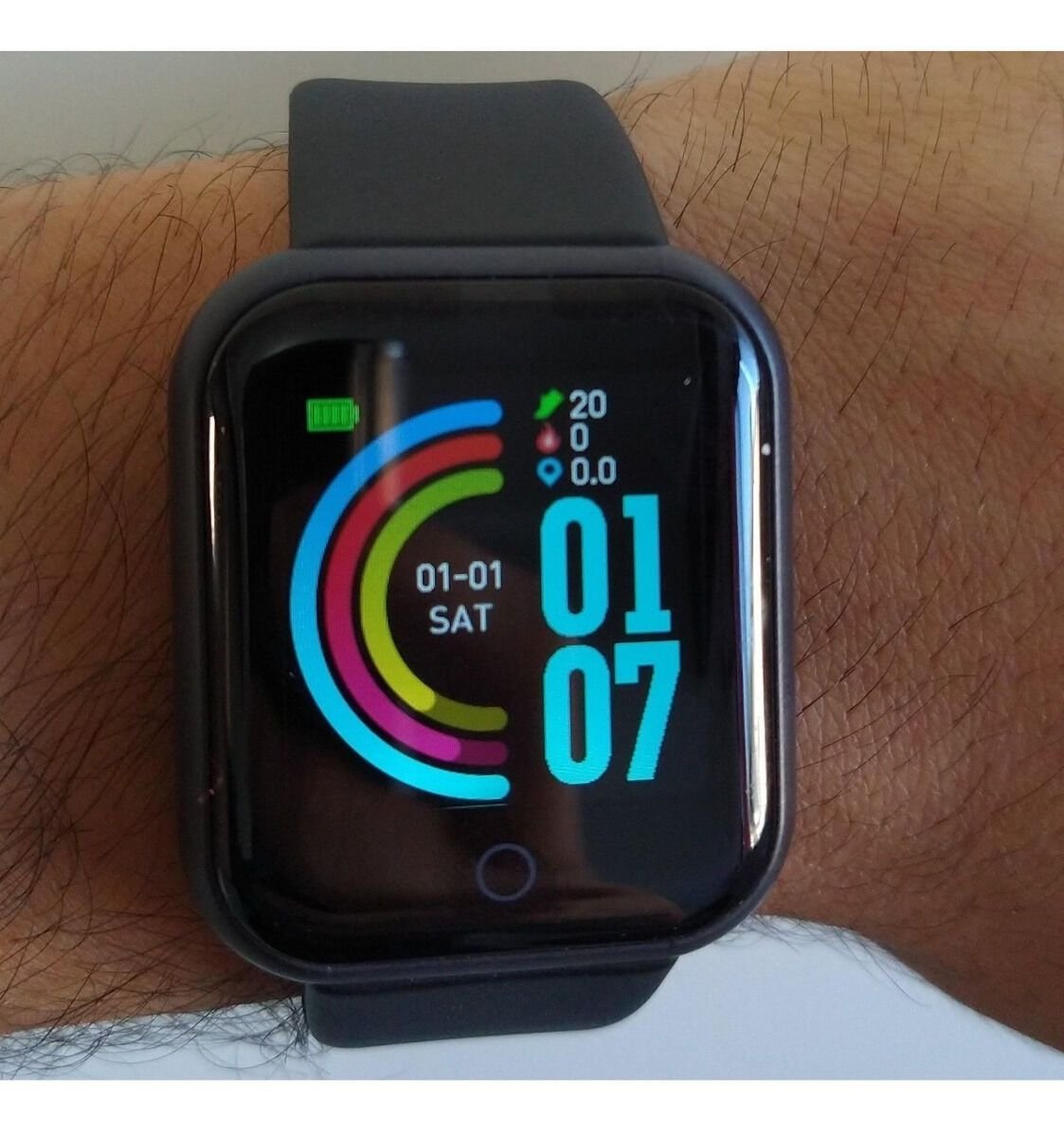 Relógio Inteligente Smartwatch D20 Pedômetro Multi Esportes Km Kcal ...