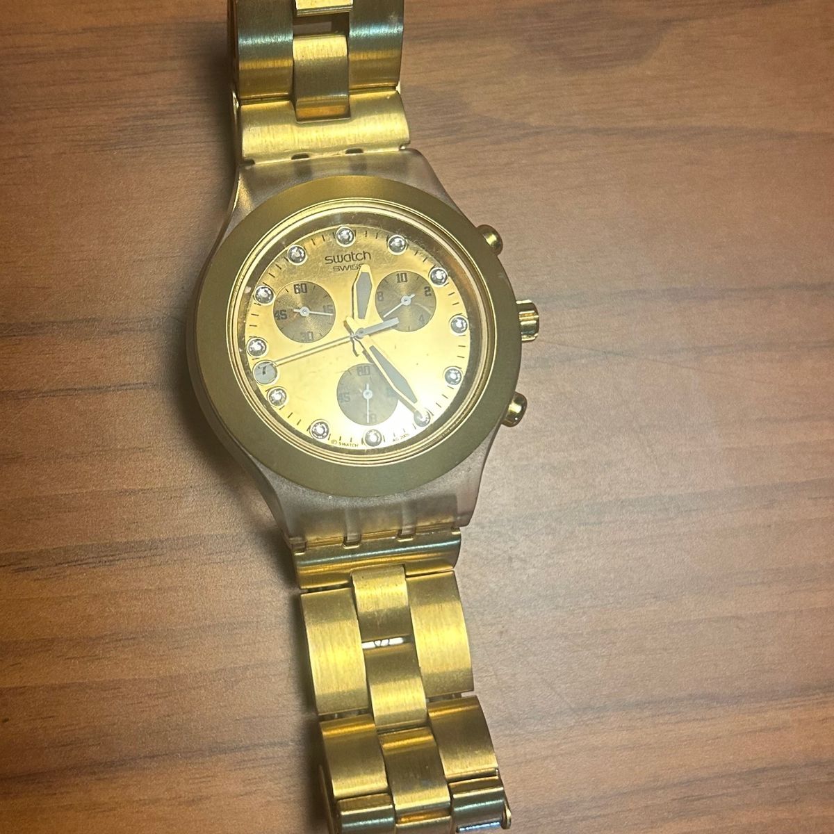 Swatch Relógio Irony Diaphane Chronograph Vintage | Relógio Feminino ...