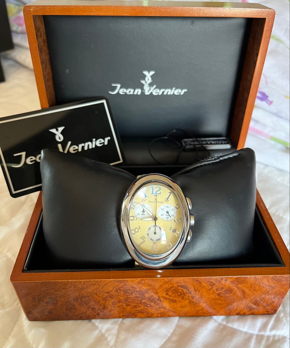 Relógio Jean Vernier Feminino Original Na Caixa | Relógio Feminino Jean ...