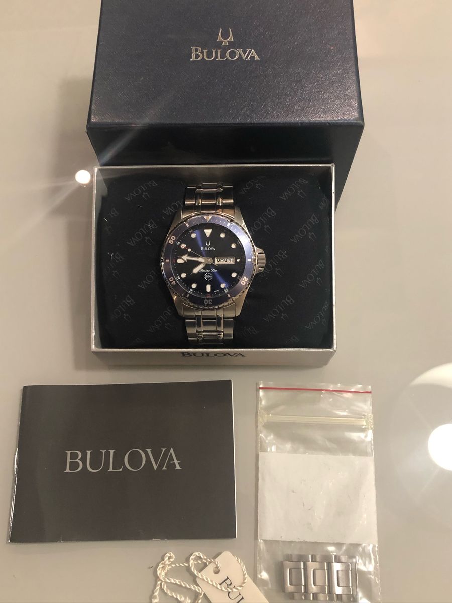 Relógio Masculino Bulova Marine Star 98b260 | Relógio Masculino Bulova ...