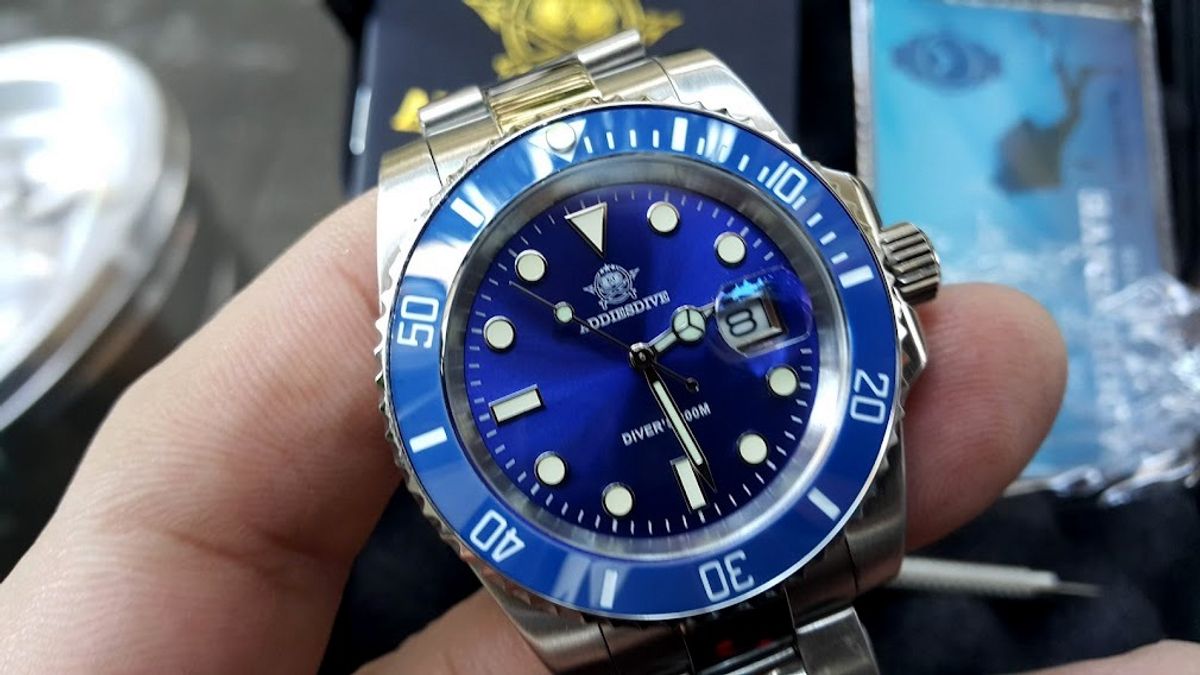 Relógio Mergulho 200m Addiesdive Azul Diver Quartz Original | Relógio ...