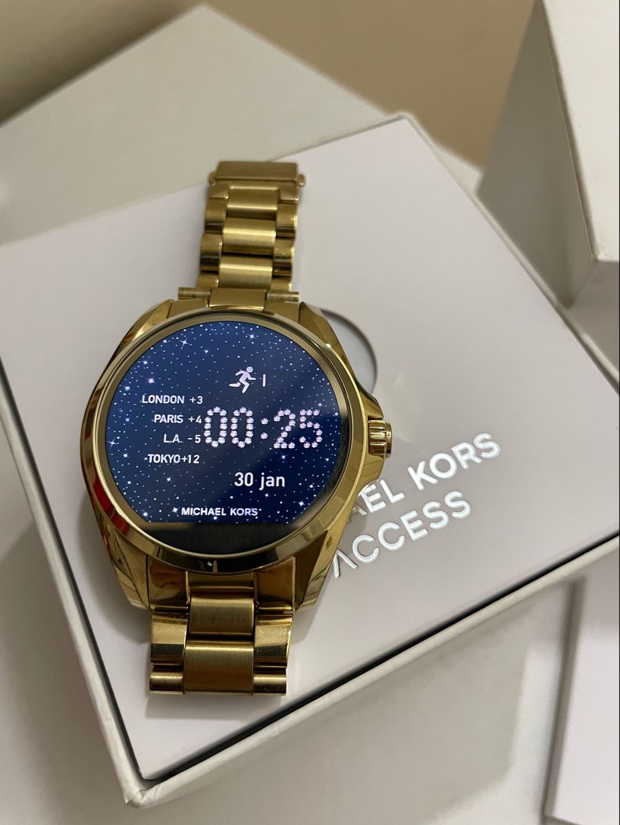 Relógio Michael Kors Smartwatch Access Mkt5001 Dourado | Relógio Feminino Michael Kors Usado ...