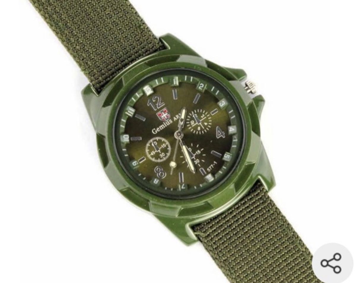Relógio Militar Genius Army Original | Relógio Masculino Genius Army ...