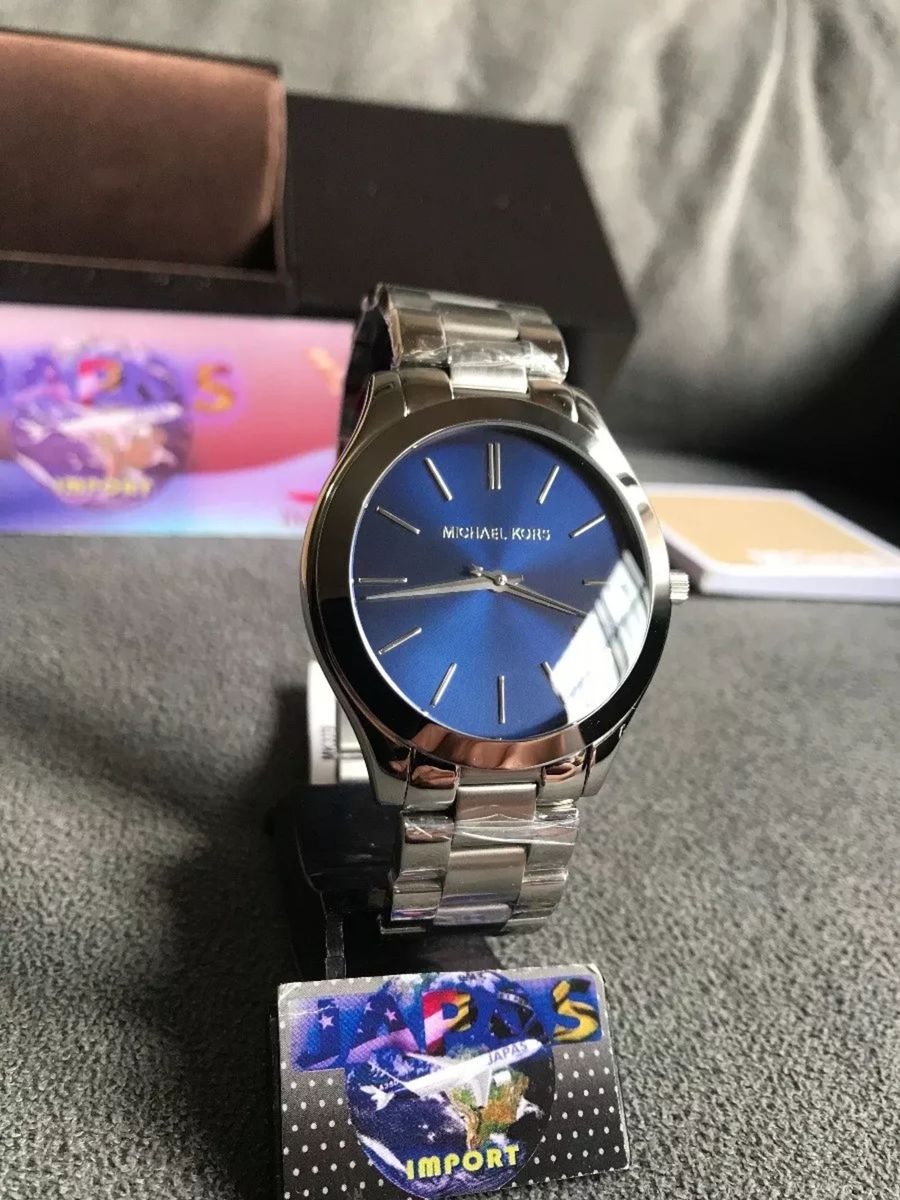 Relógio Mk Michael Kors Mk3379 Prata Original Completo C/ Caixa Gt3799 ...