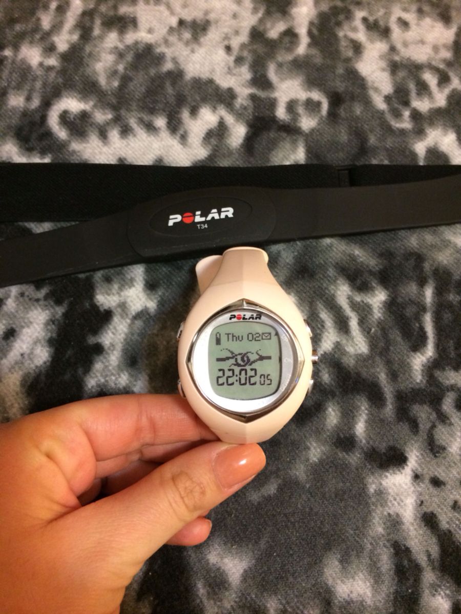Relógio Polar F6 com Monitor Cardíaco | Relógio Feminino Polar Usado ...