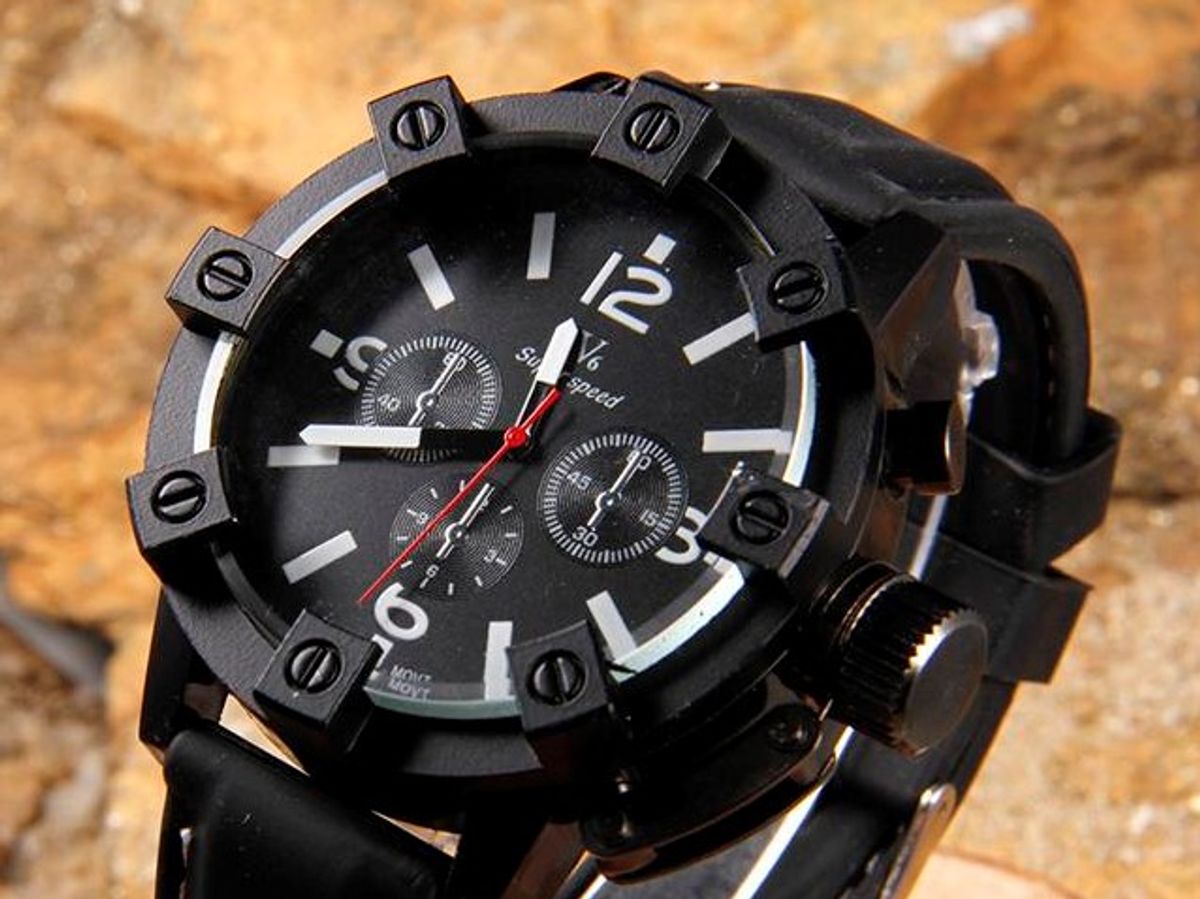 Relógio Quartz V6 Super Speed | Relógio Masculino V6 Nunca Usado ...