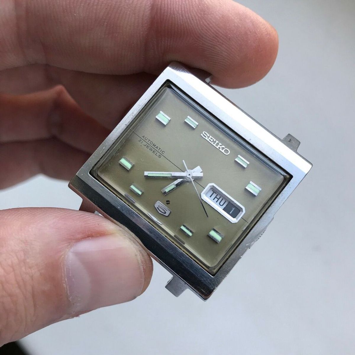 Relógio Seiko 6119-5000 Tv Dial Quadrado Raridade Esse Modelo | Relógio ...