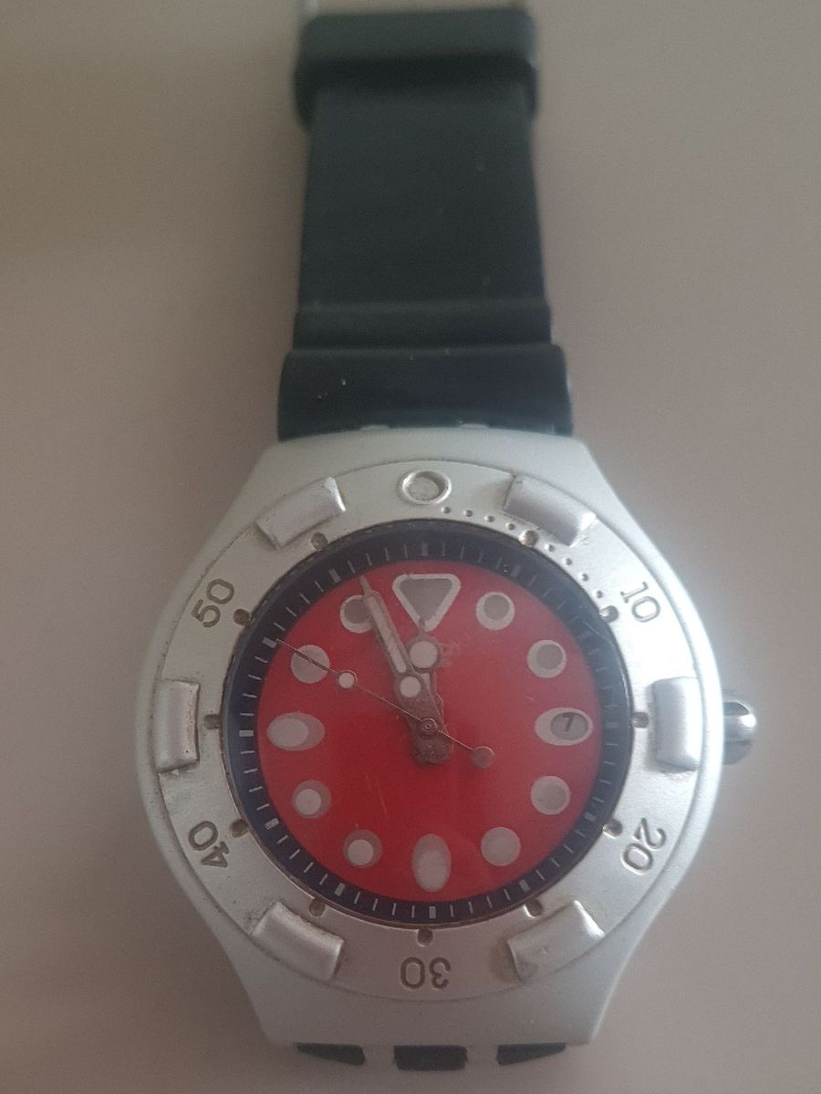 Relogio Swat Irony Scuba 200 | Relógio Feminino Swatch Swiss Usado ...