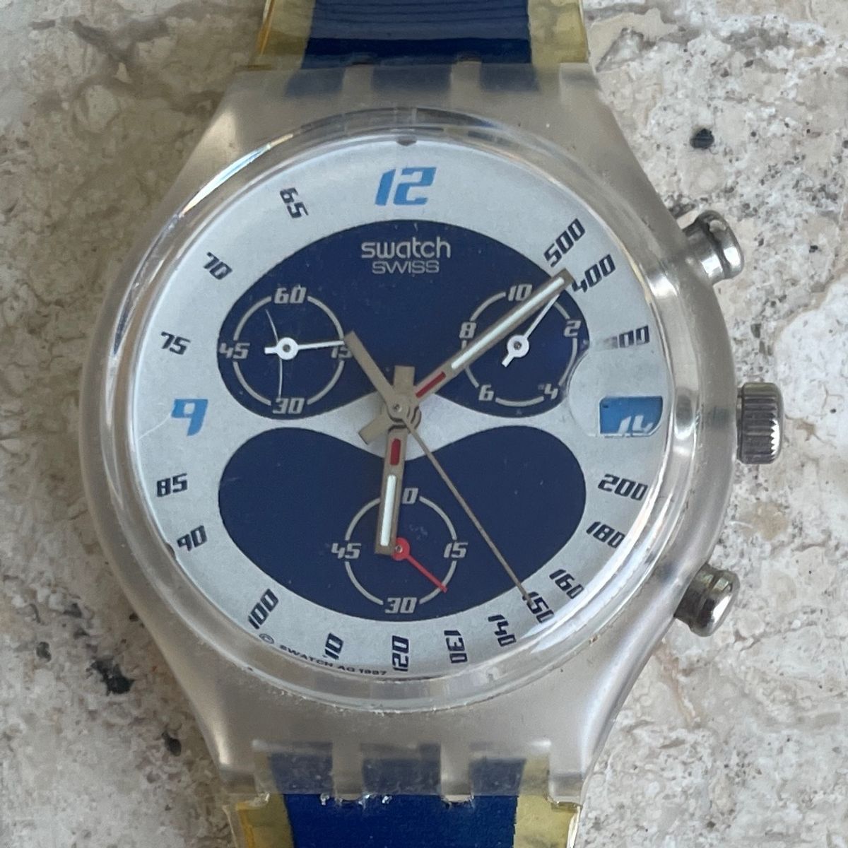 Relógio Swatch Chrono Original Suíço Máquina Eta | Produto Vintage e ...