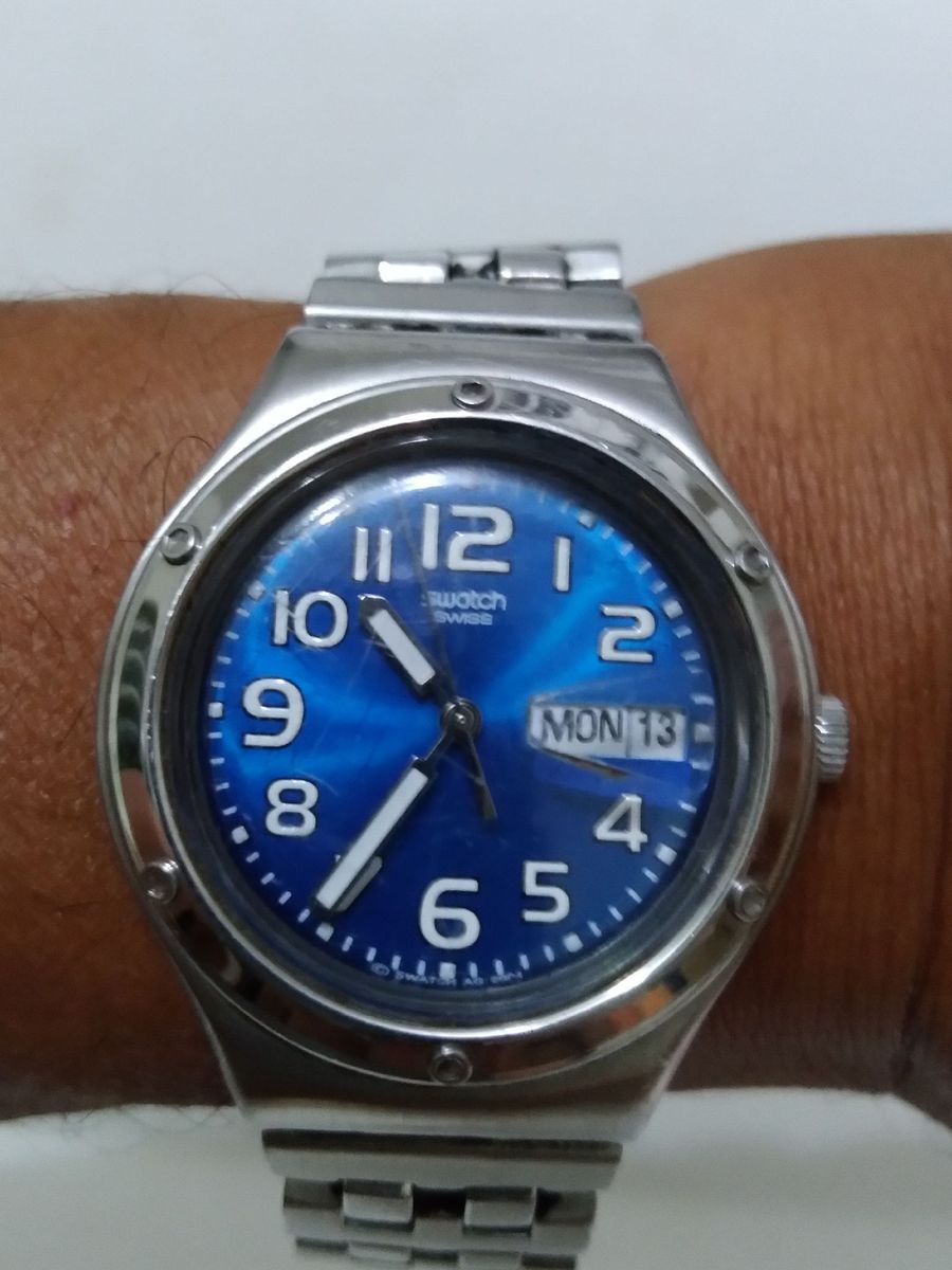 Relógio Swatch em Aço 2004 Original | Relógio Masculino Swatch Usado ...