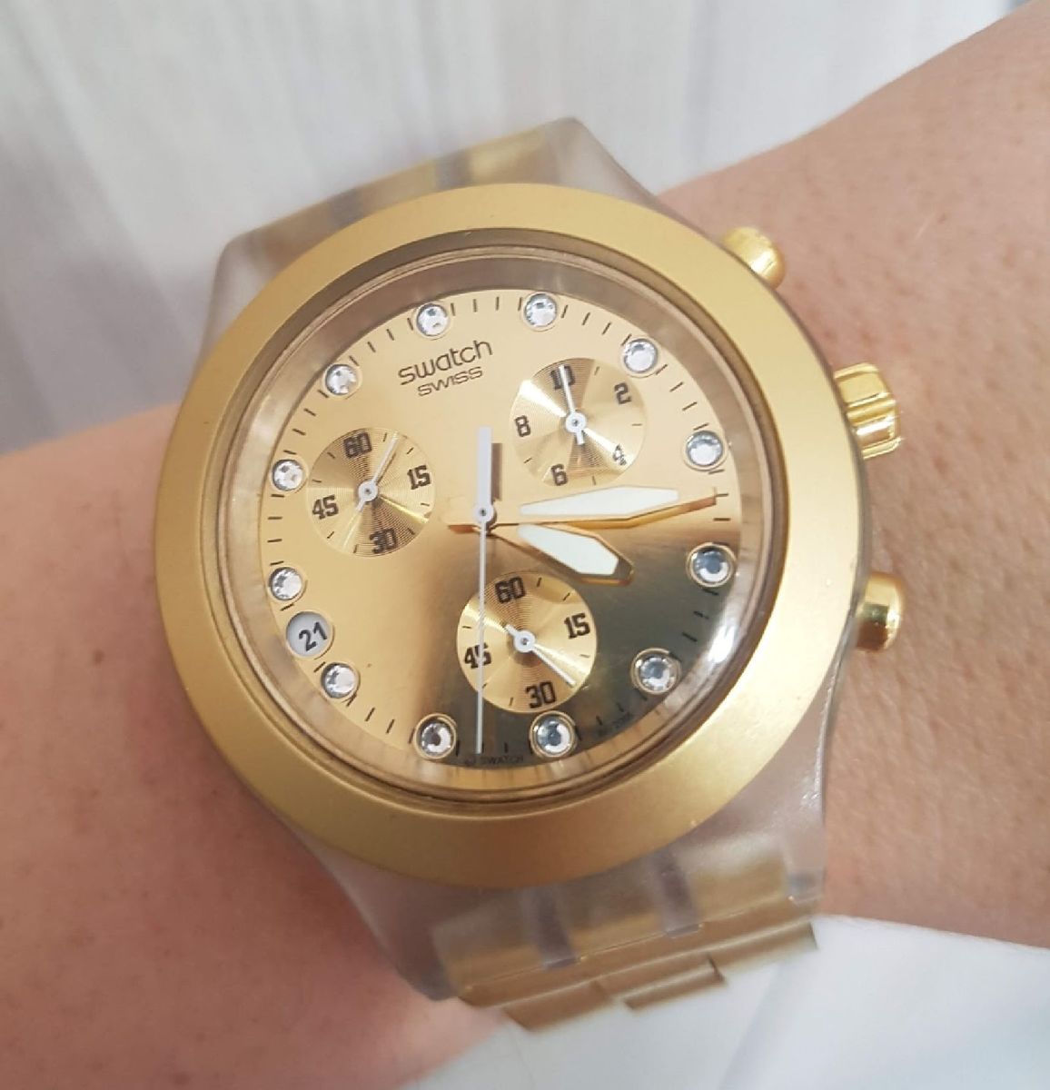 Relógio Swatch Feminino | Relógio Feminino Swatch Usado 62168050 | enjoei