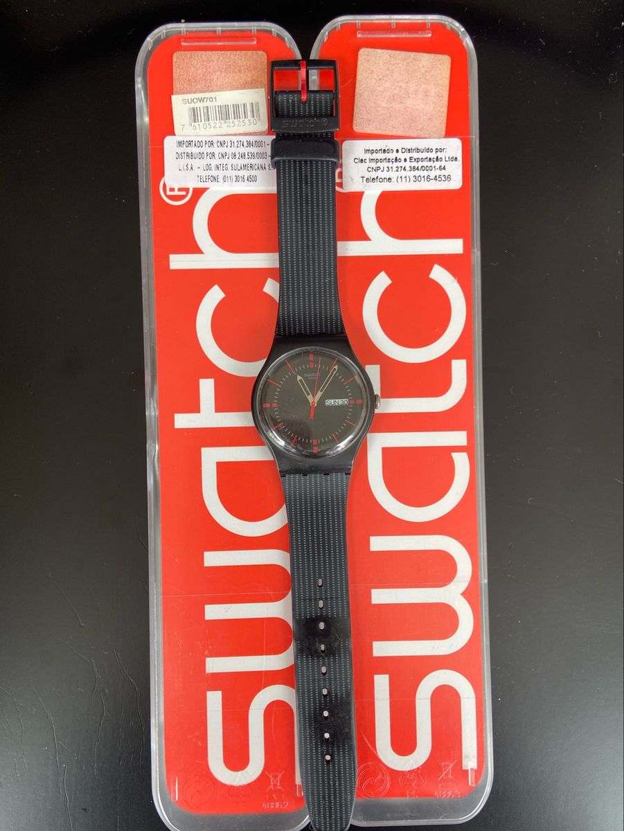 Relógio Swatch - Gaet Dark Rebel - Originals New Gent - Modelo Suob714 ...