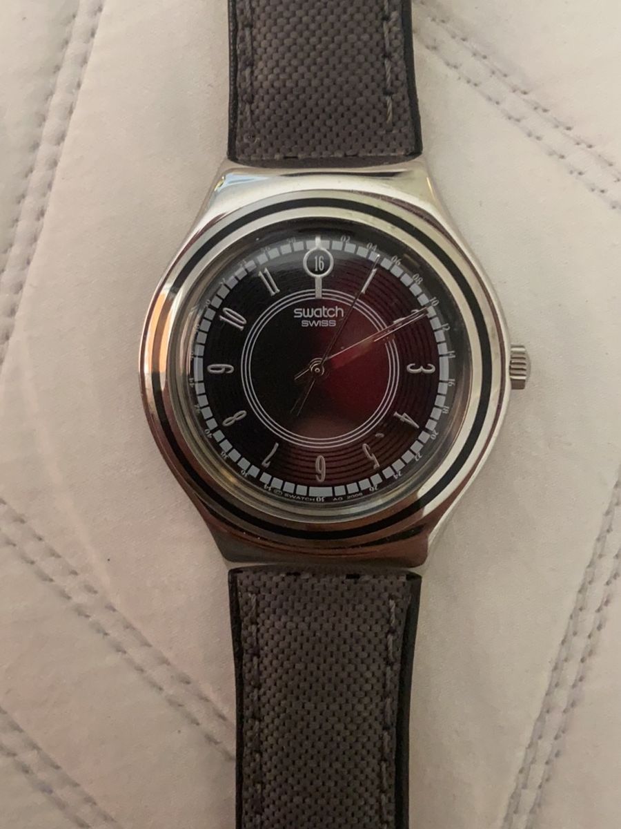 Relógio Swatch Iron Water Resistant Novinho | Relógio Masculino Swatch ...