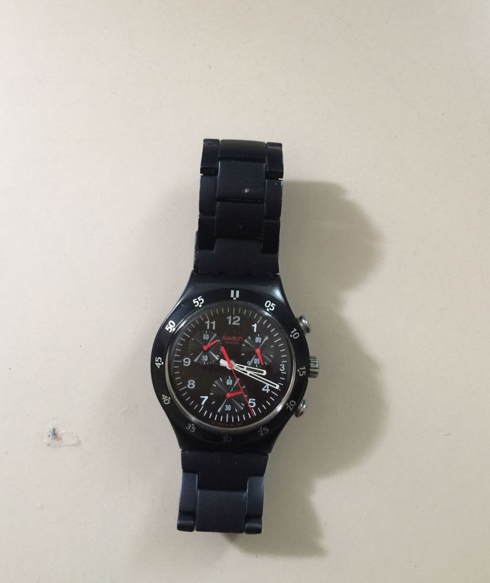 Relógio Swatch Preto Original | Relógio Masculino Swatch Usado 16838796 ...