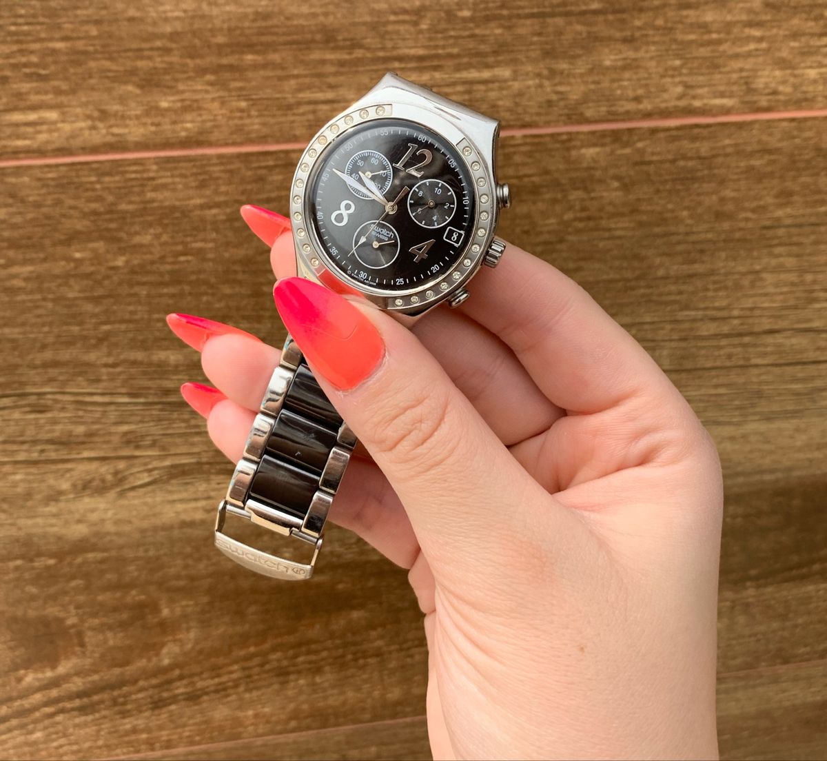 Relógio Swatch Preto | Relógio Feminino Swatch Usado 37094361 | enjoei