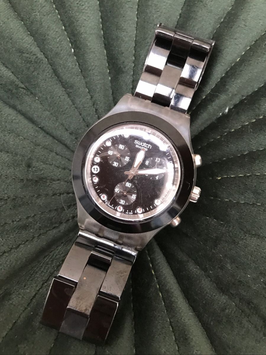 Relógio Swatch Preto | Relógio Feminino Swatch Usado 45228726 | enjoei