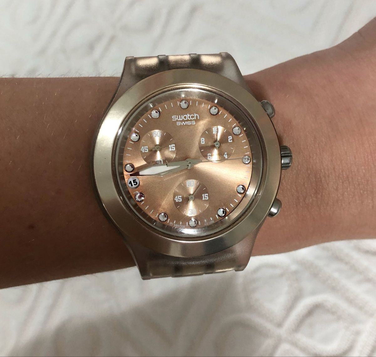 Relógio Swatch Rosé | Relógio Feminino Swatch Usado 79568677 | enjoei