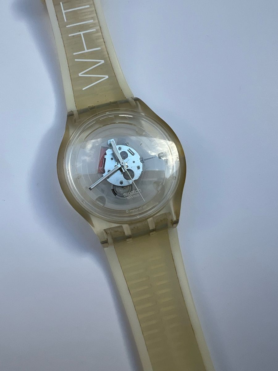 Relógio Swatch Transparente | Relógio Feminino Swatch Usado 96215610 ...