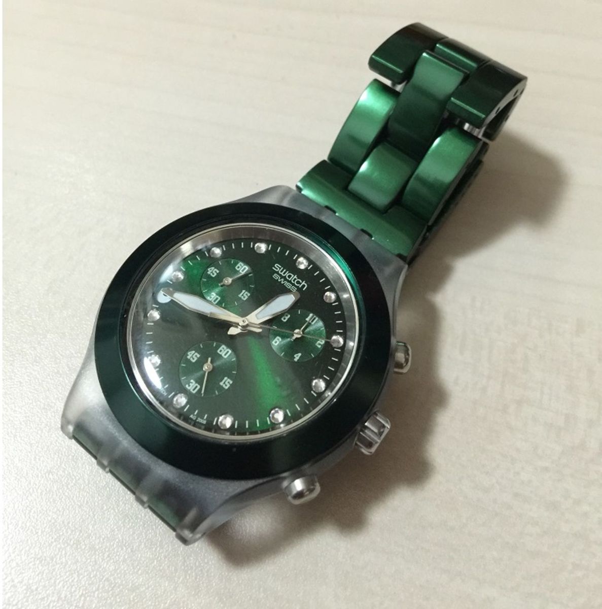 Relógio Swatch Verde Escuro | Relógio Feminino Swatch Usado 17778016 ...