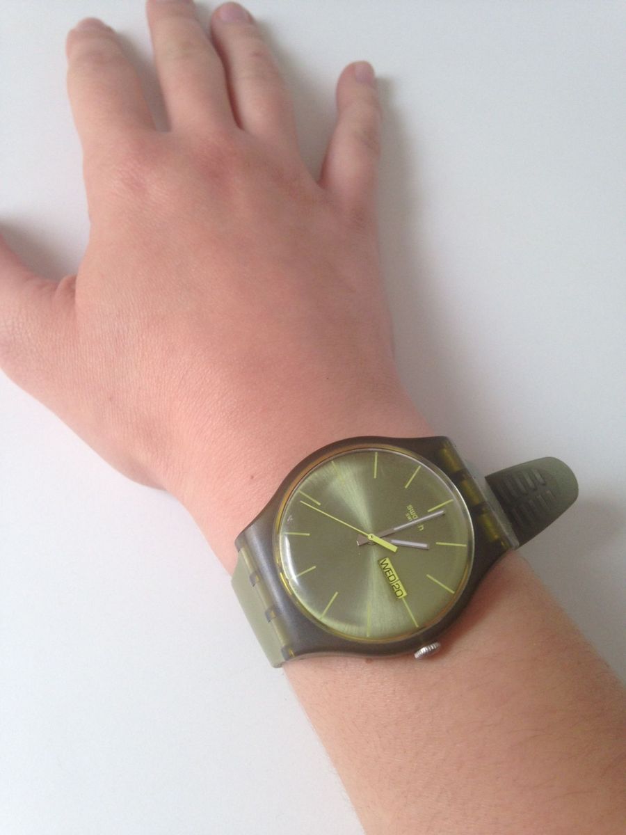 Relógio Swatch Verde Militar | Relógio Feminino Swatch Usado 13178218 ...