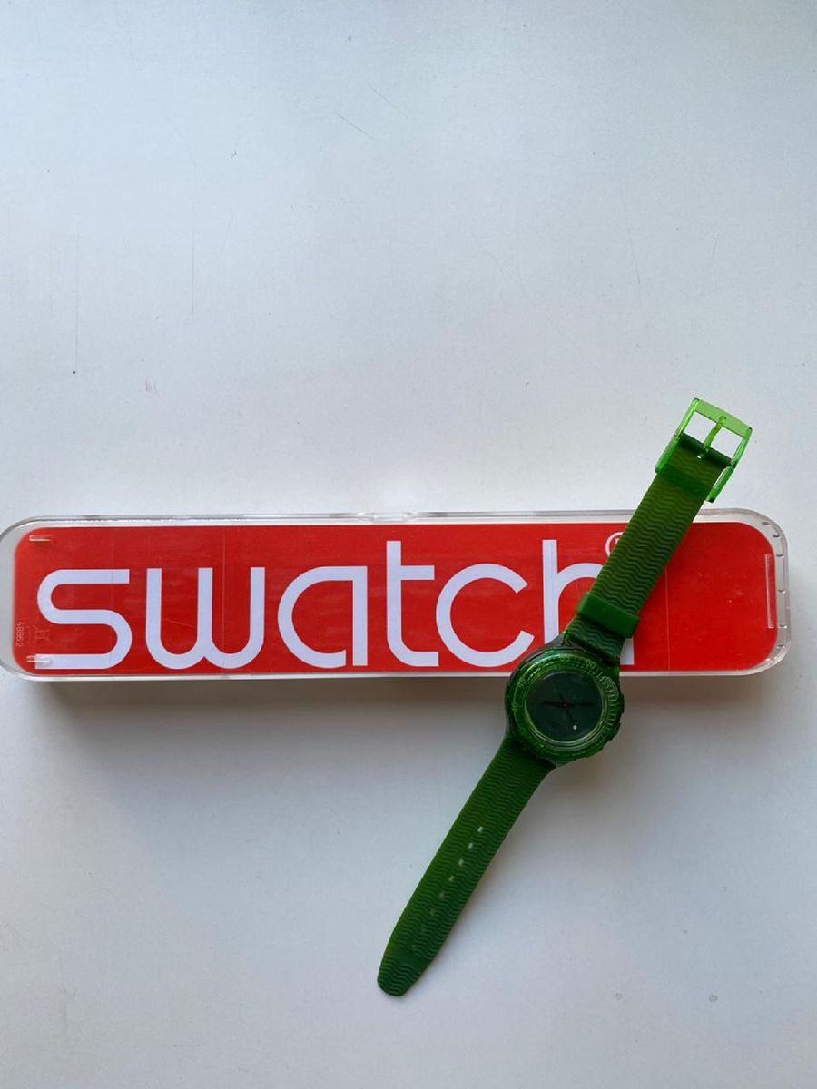 Relógio Swatch Verde Novo | Relógio Masculino Swatch Nunca Usado ...