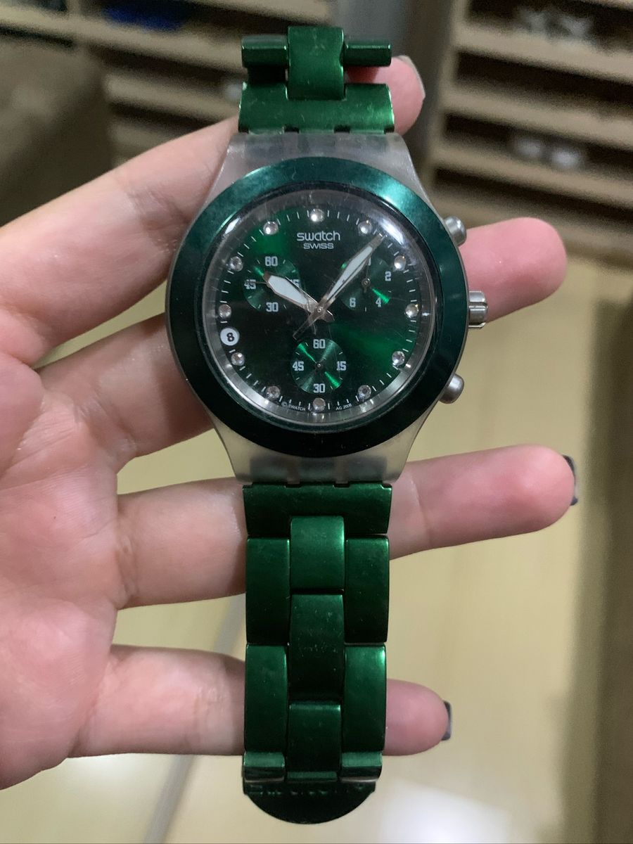 Relogio Swatch Verde | Relógio Feminino Swatch Usado 52418987 | enjoei
