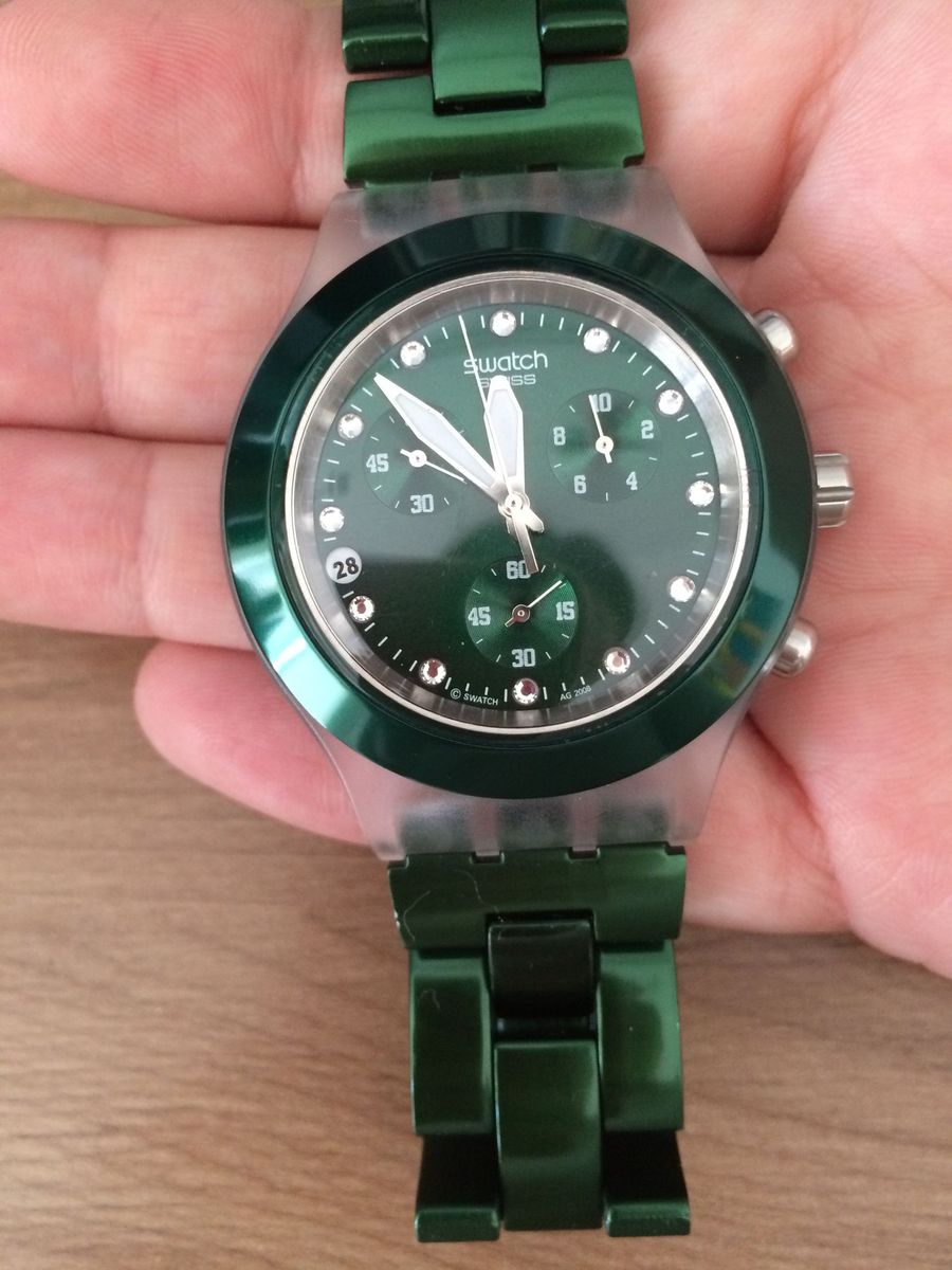 Relogio Swatch Verde | Relógio Feminino Swatch Usado 2957419 | enjoei