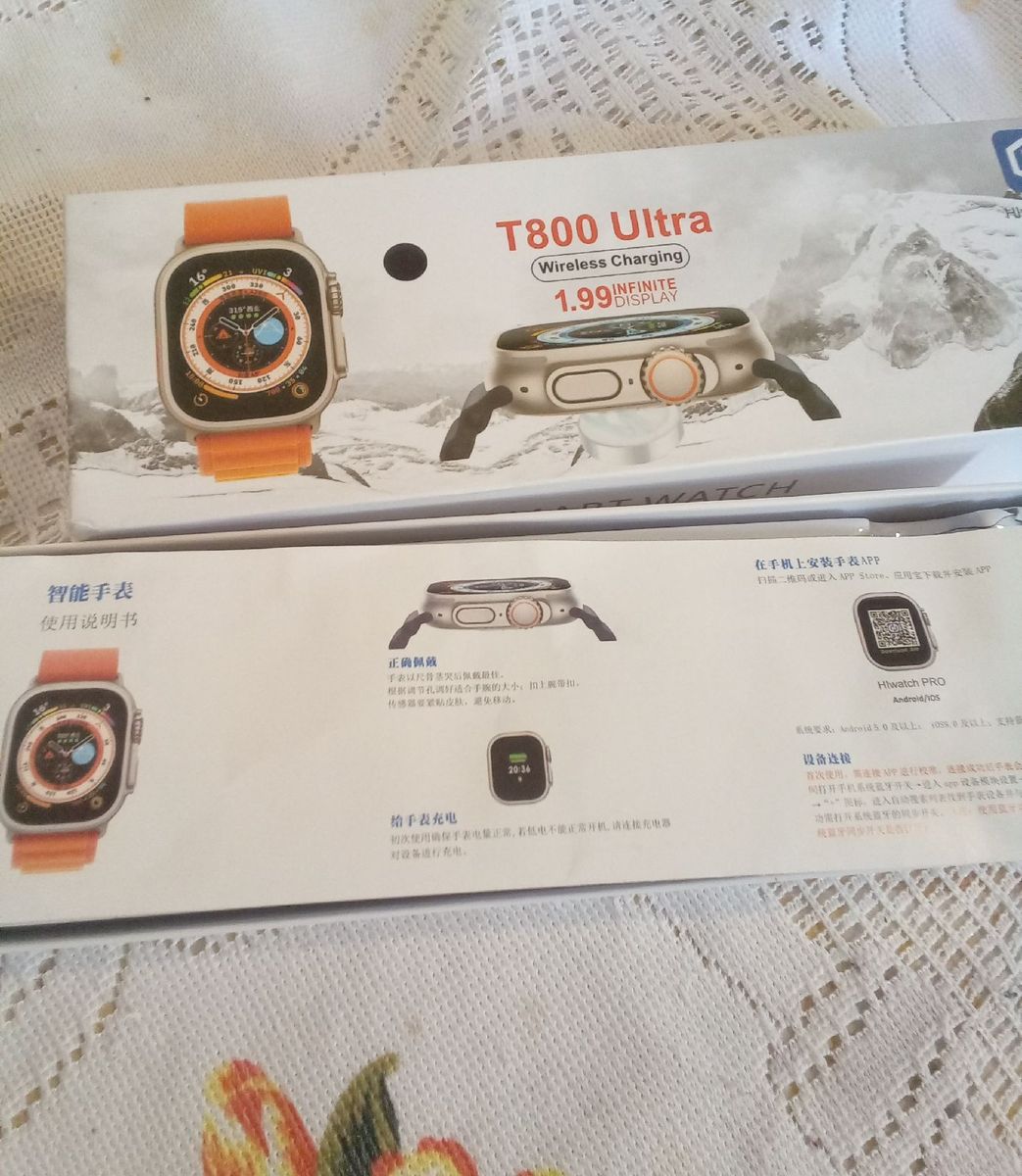 Relogio T800 Ultra | Item Info & Eletro Hlwatch Pro Nunca Usado ...