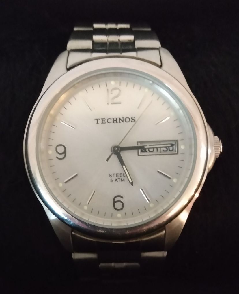 Relógio Technos Classic Steel 1s02ag/1k - Original - em Perfeito Estado ...