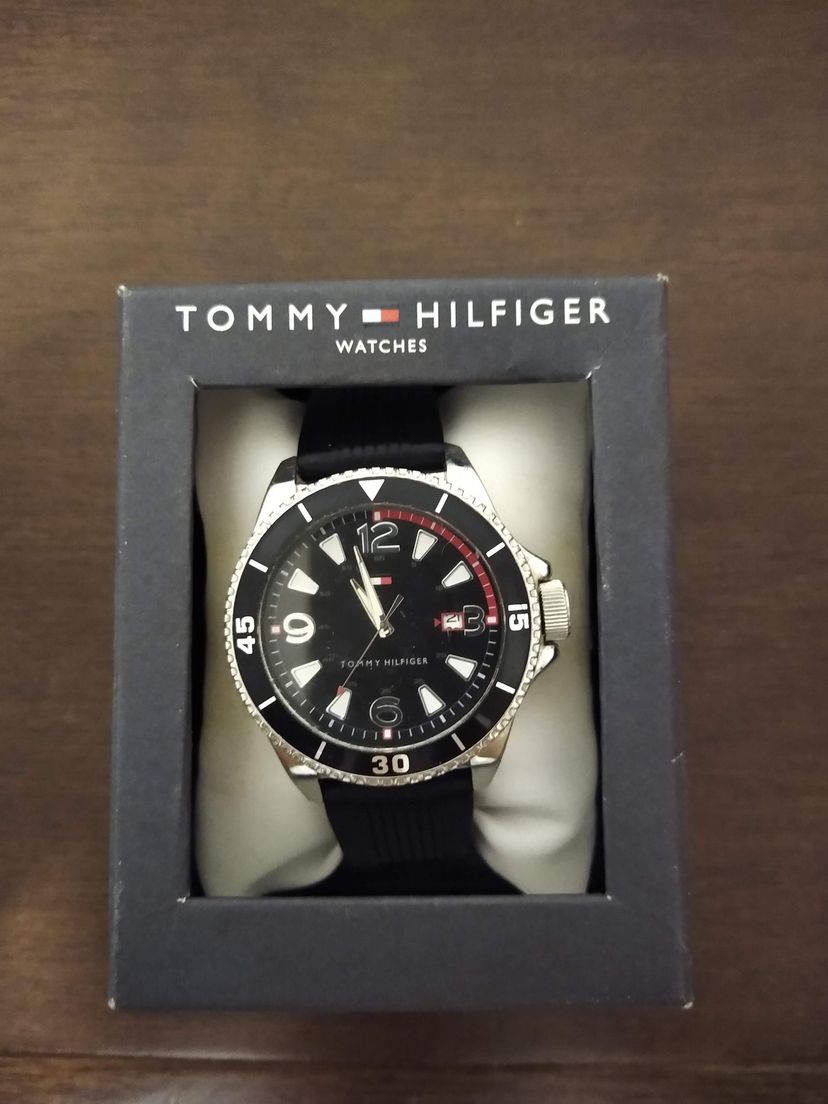 Relógio Tommy Hilfiger Masculino Borracha Preta - 1791661 | Relógio ...
