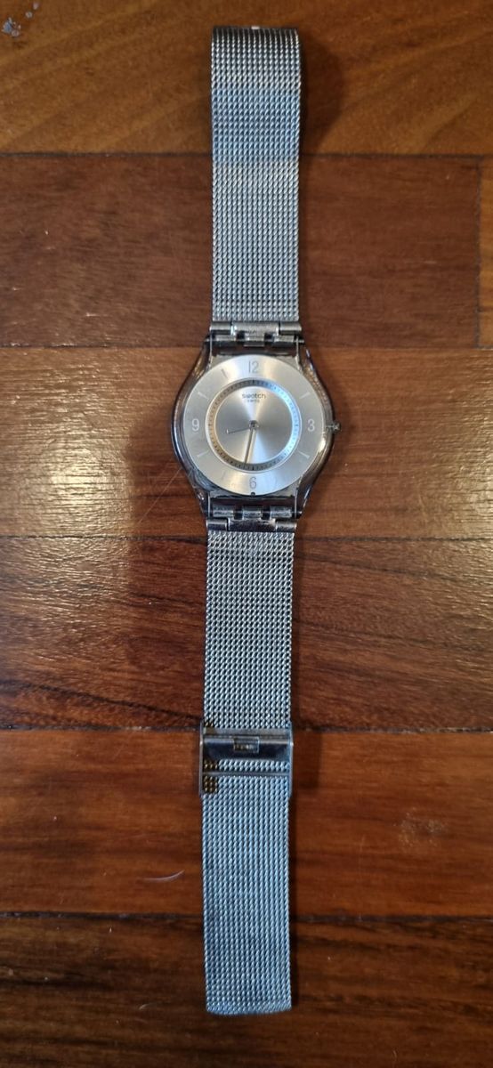 Relógio Unissex Swatch Metal Knit (modelo: Ss08m100m) | Relógio ...