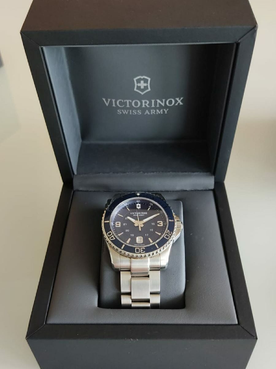 Relógio Victorinox Swiss Army Maverick Azul Large Modelo 241602 ...