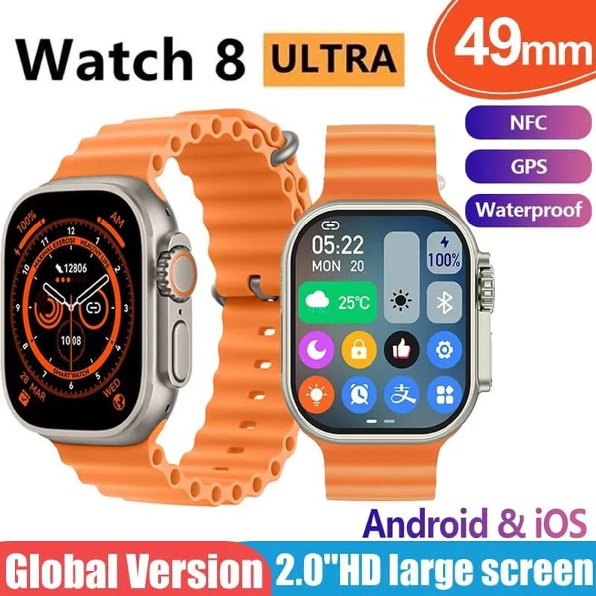Relógio Whacth 8 Gt9 Ultra 49mm | Item Info & Eletro Ultra 8 Nunca ...