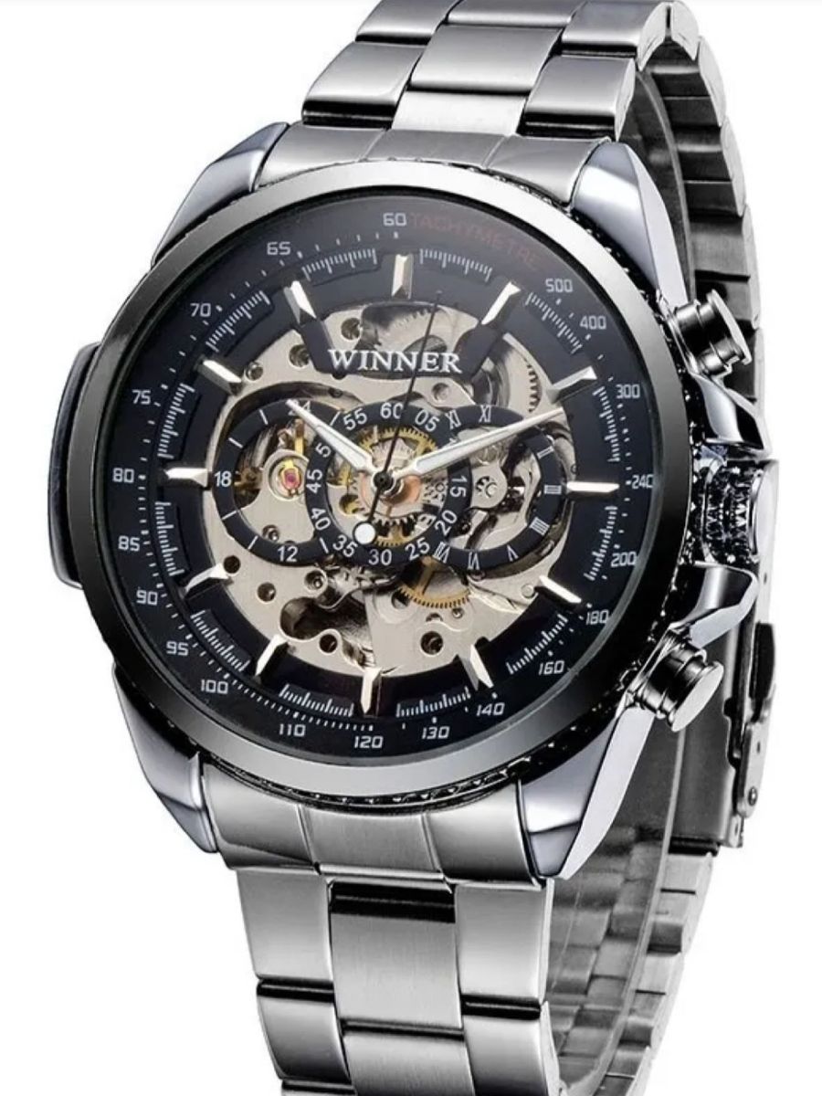 Relógio Winner Masculino Automático | Relógio Masculino Winner Nunca ...