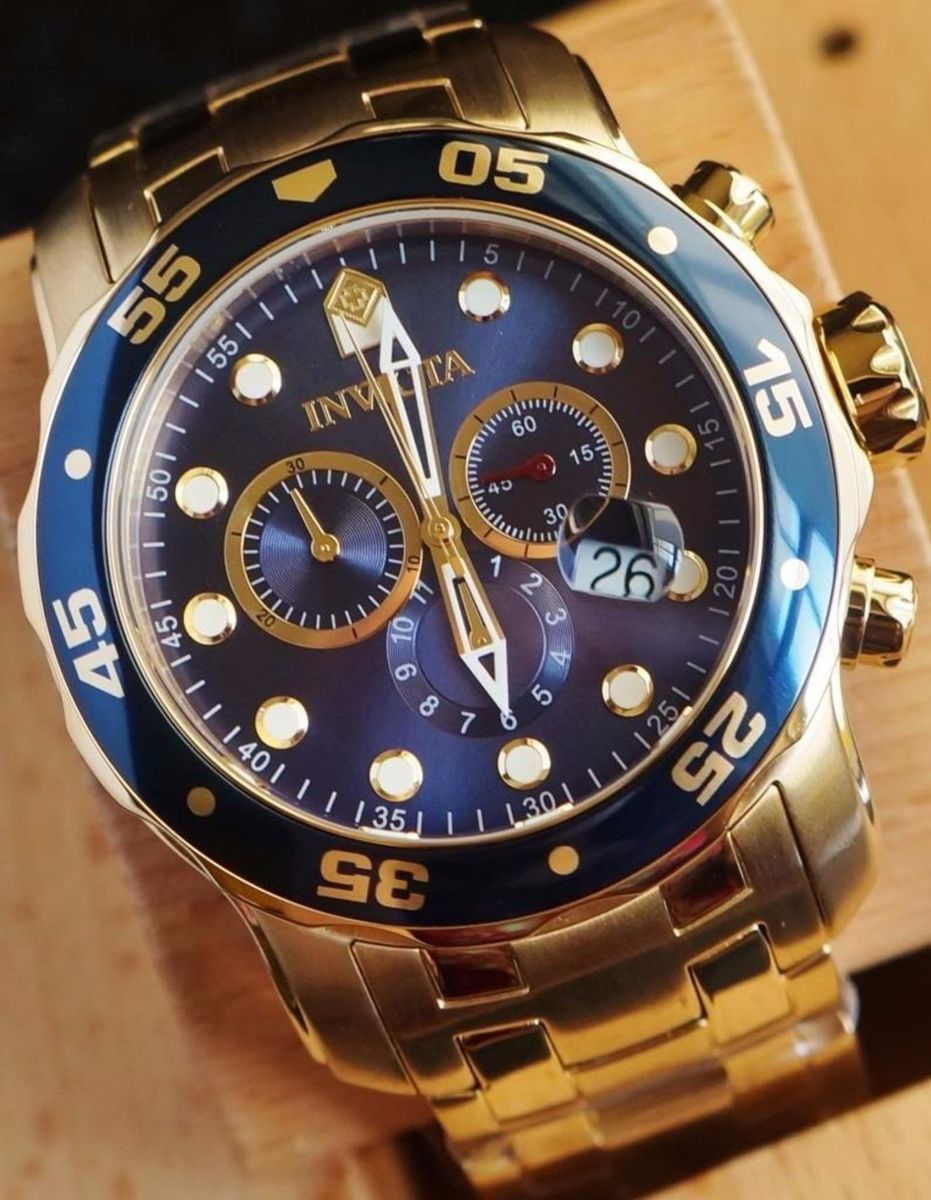 Relógios Invicta 0073 - 18 K - Original | Relógio Masculino Relogio ...