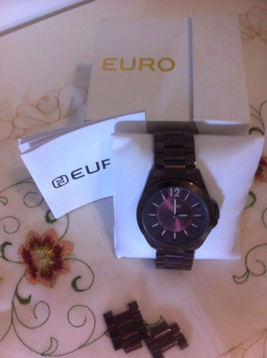 Relório Marrom Euro | Relógio Feminino Euro Usado 17821802 | enjoei