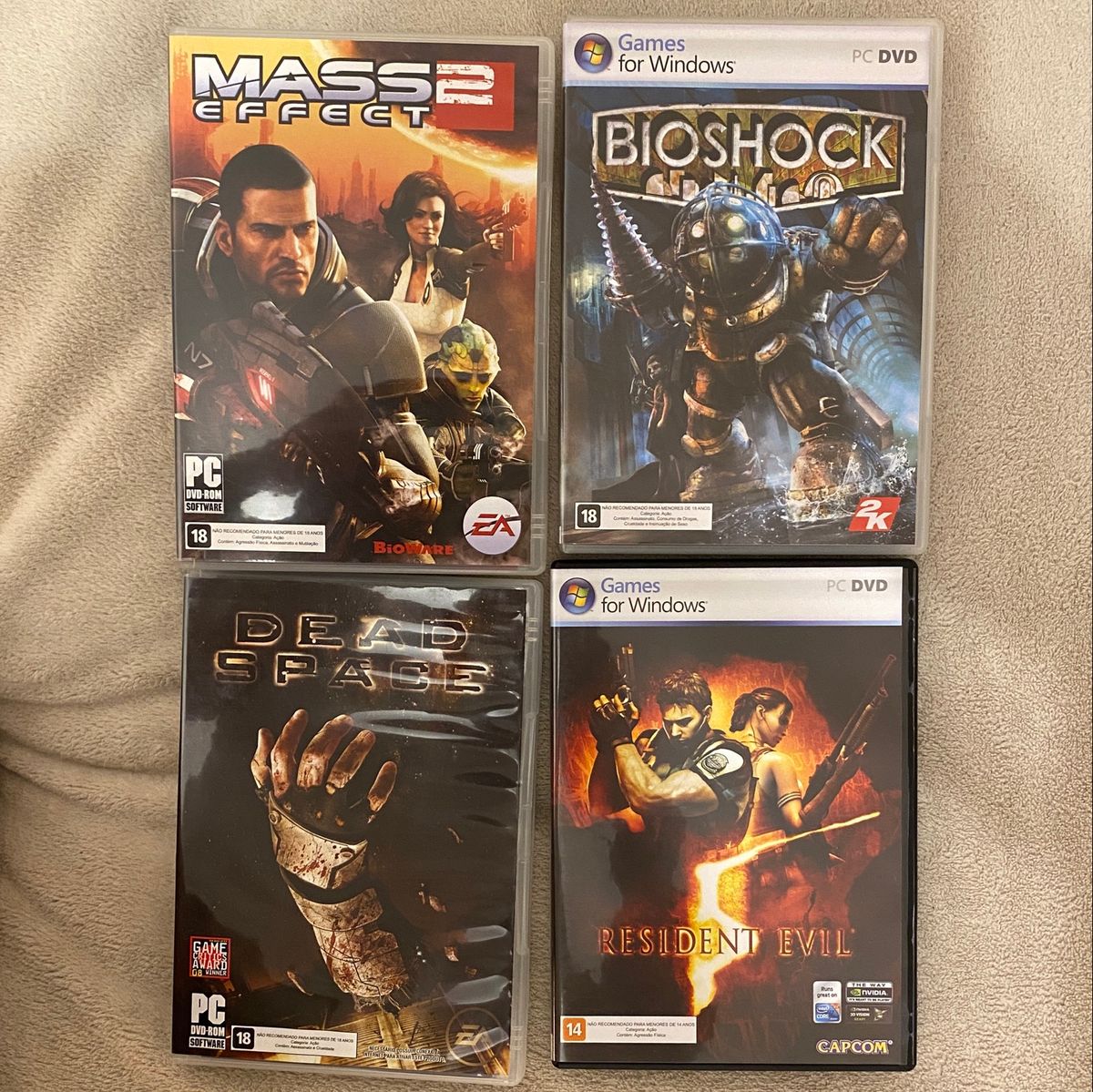 Resident Evil Mass Effect Dead Space Bioshock Pc | Jogo de Videogame Pc ...