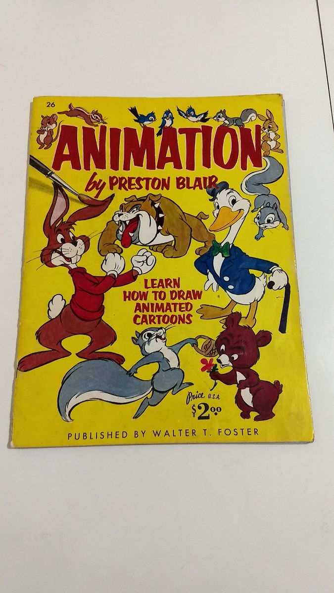 Revista: Animation By Preston Blair - | Livro Editora Walter T. Foster ...