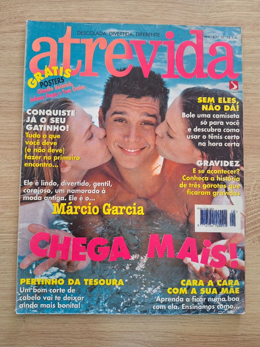 Revista Atrevida 1996 Márcio Garcia Regiane Alves Moda 90 | Livro ...