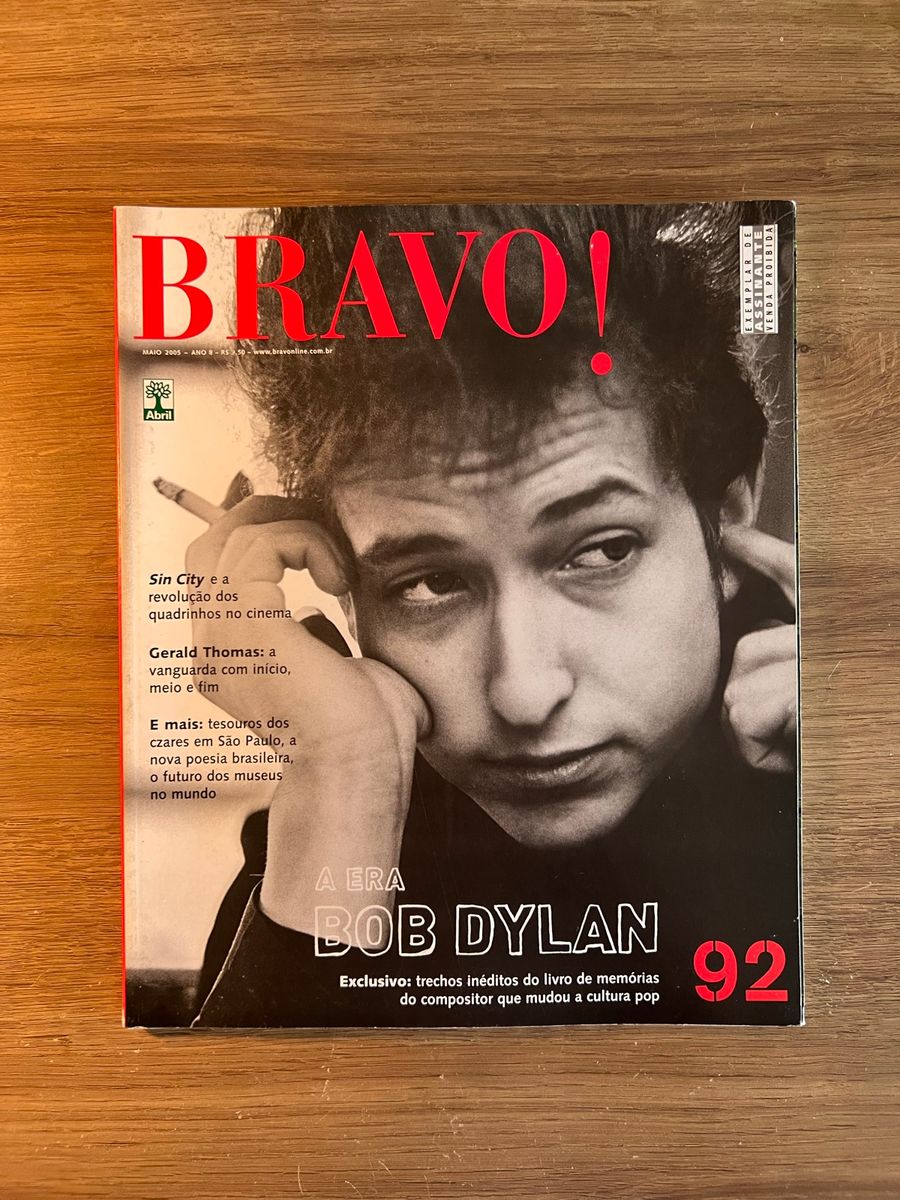 Revista Bravo! - Bob Dylan | Livro Abril Usado 116613630 | enjoei
