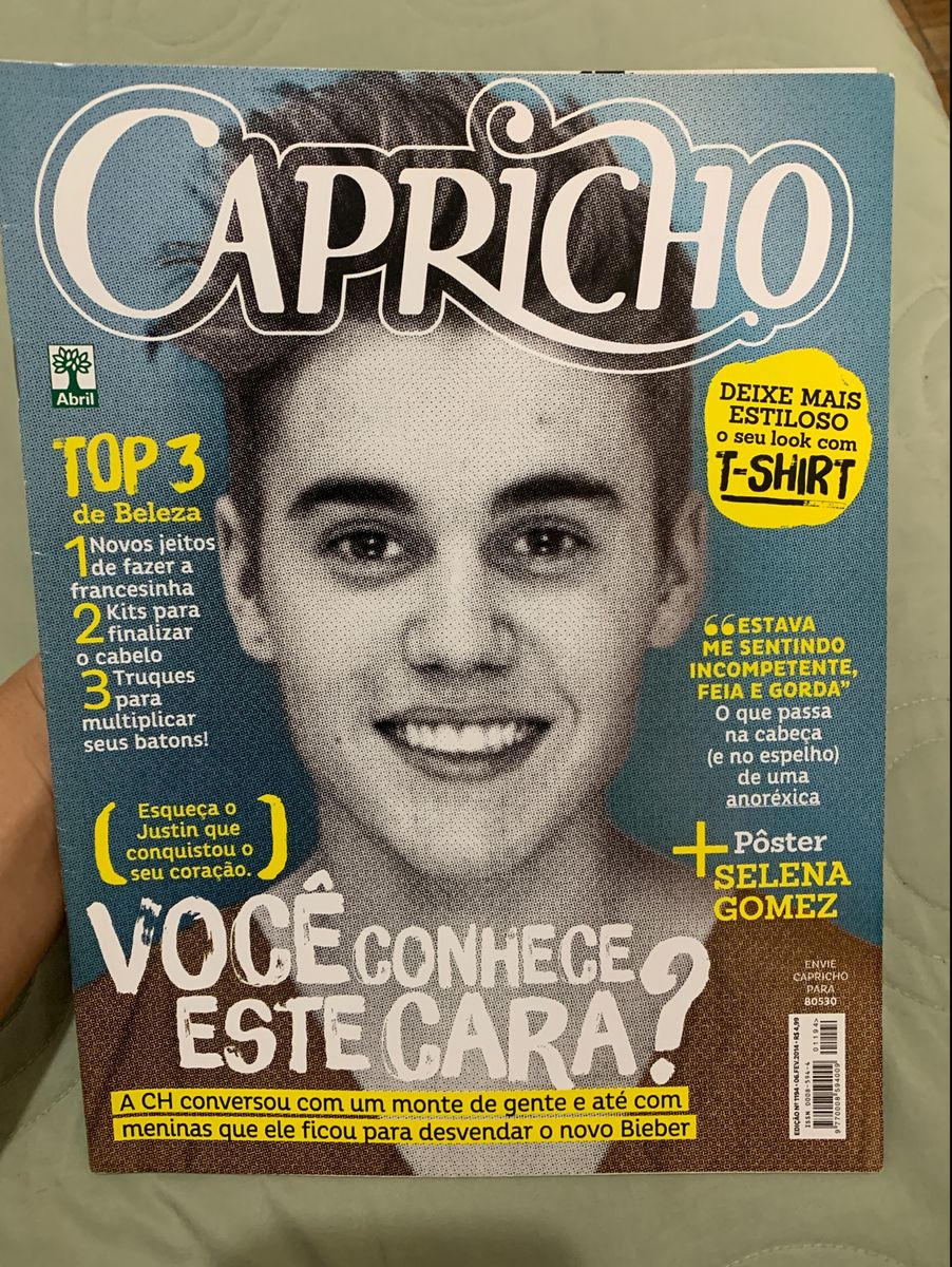 Revista Capricho Justin Bieber Capa Preso | Produto Feminino Capricho ...