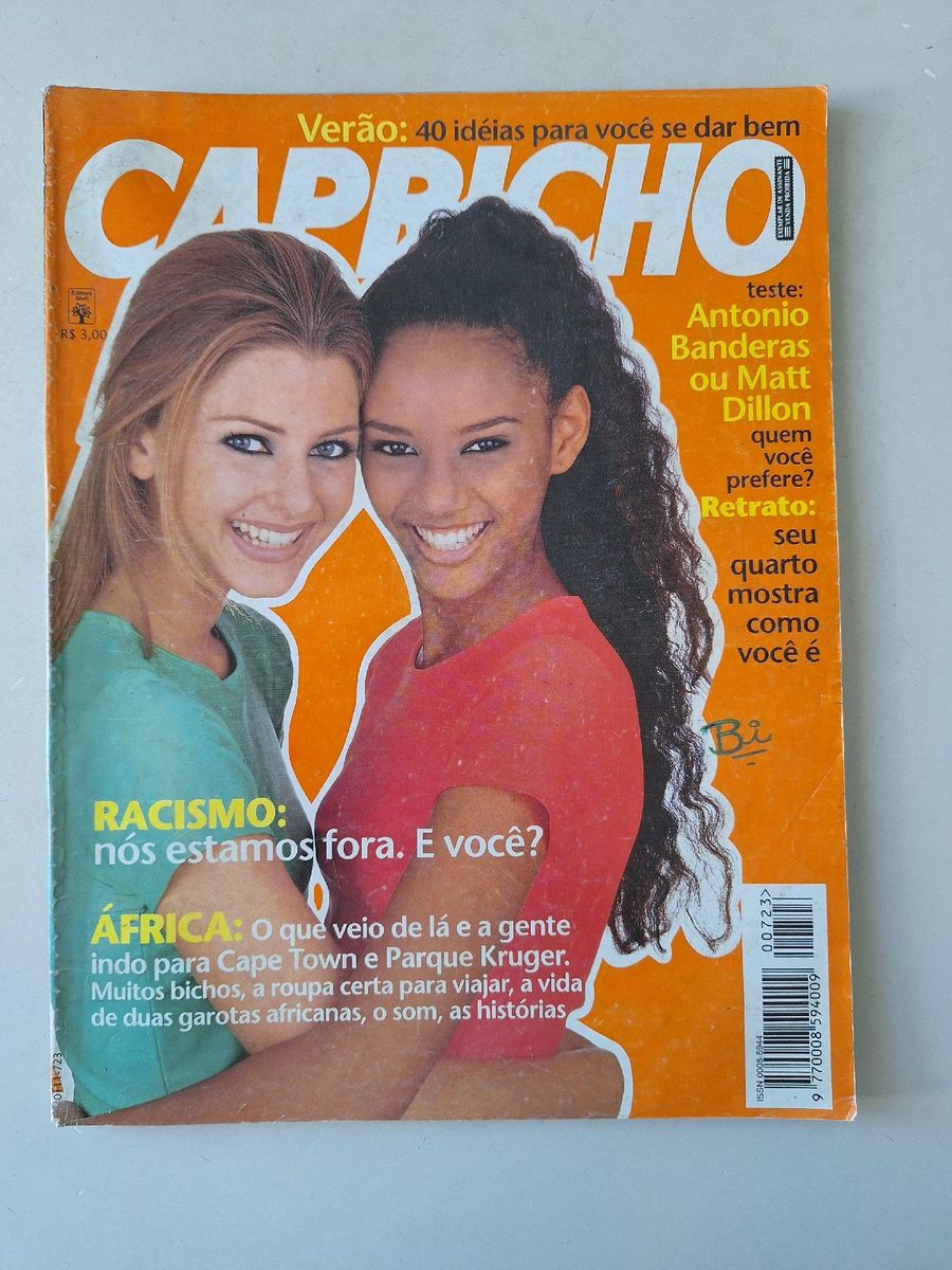 Revista Capricho Vintage 1995 Taís Araújo Fernanda Tavares Moda Anos 90 | Cacareco Capricho ...