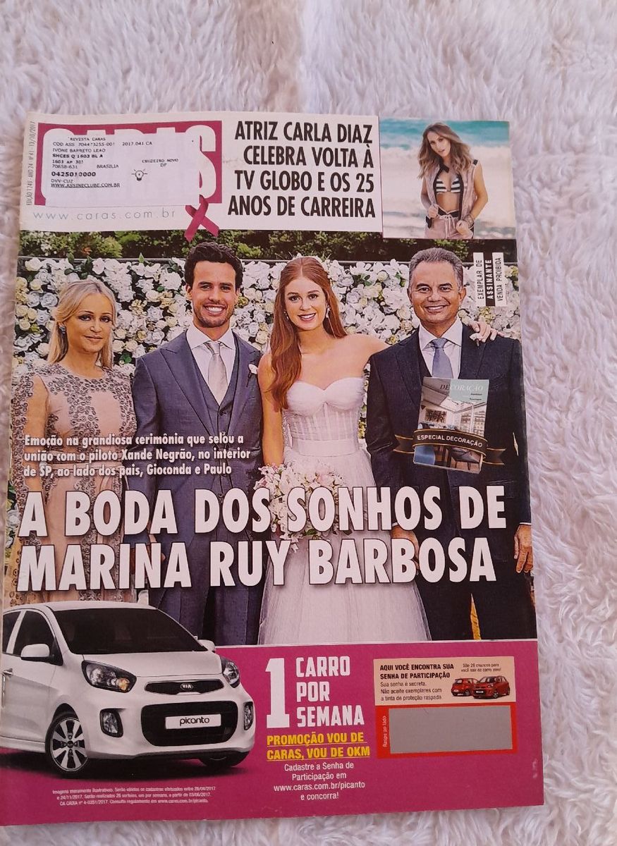 Revista Caras, Ed 1249 C Marina Ruy Barbosa, Gisele Batista, Carolina ...