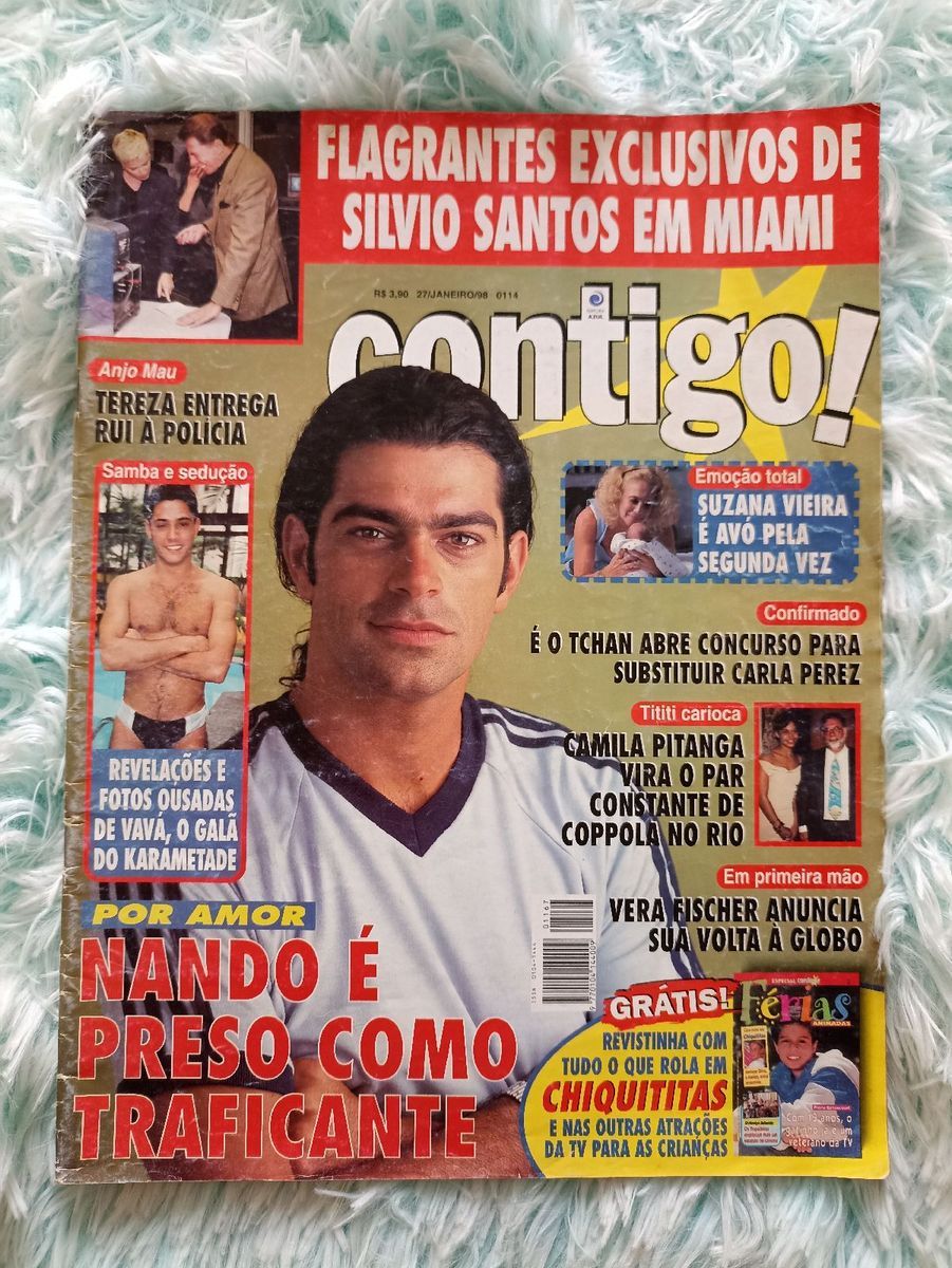 Revista Contigo C/ Vavá,silvio,claudete,vera Fischer, Carla Perez ...