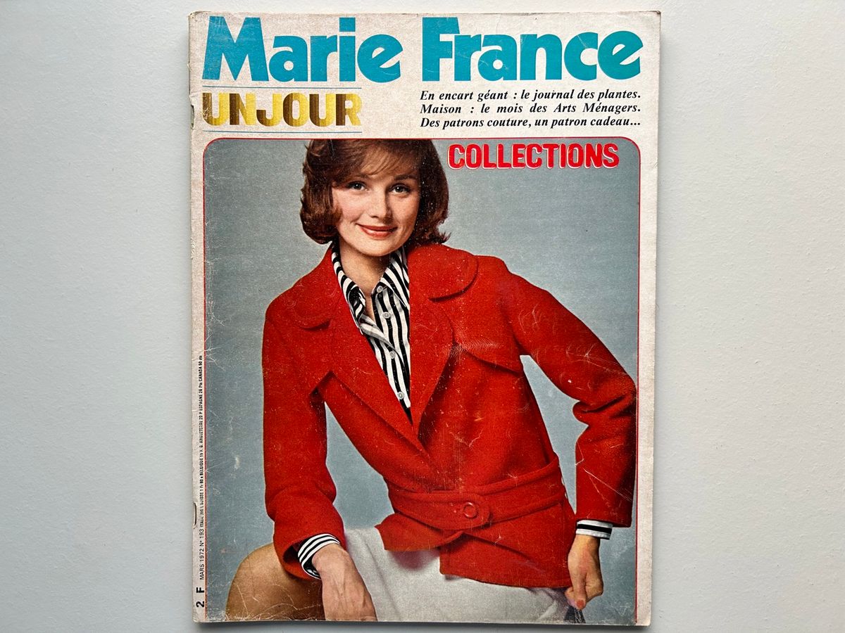 Revista Francesa Marie France, Número 193, Março 1972, Coleções de Alta ...