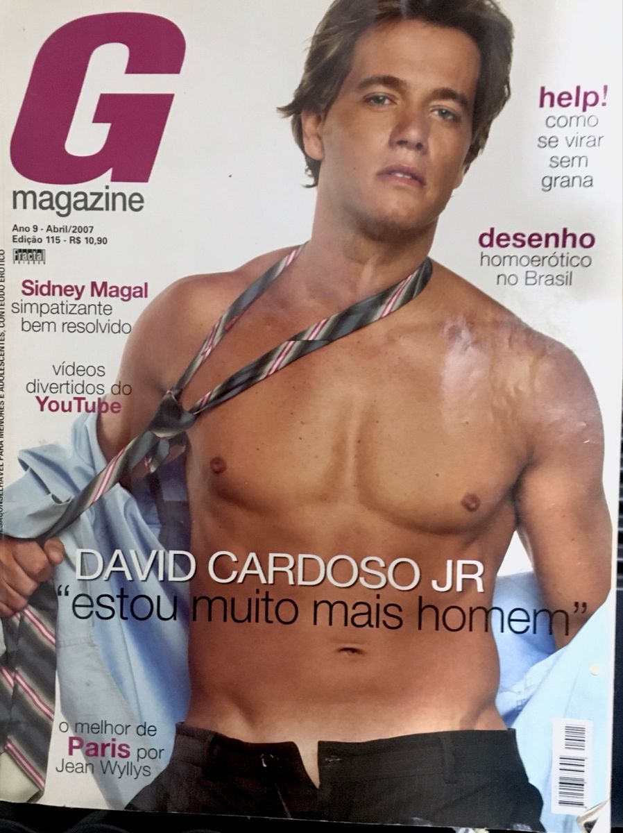 Revista G Magazine David Cardoso Jr Excelente Estado | Livro G Magazine Usado 89744157 | enjoei