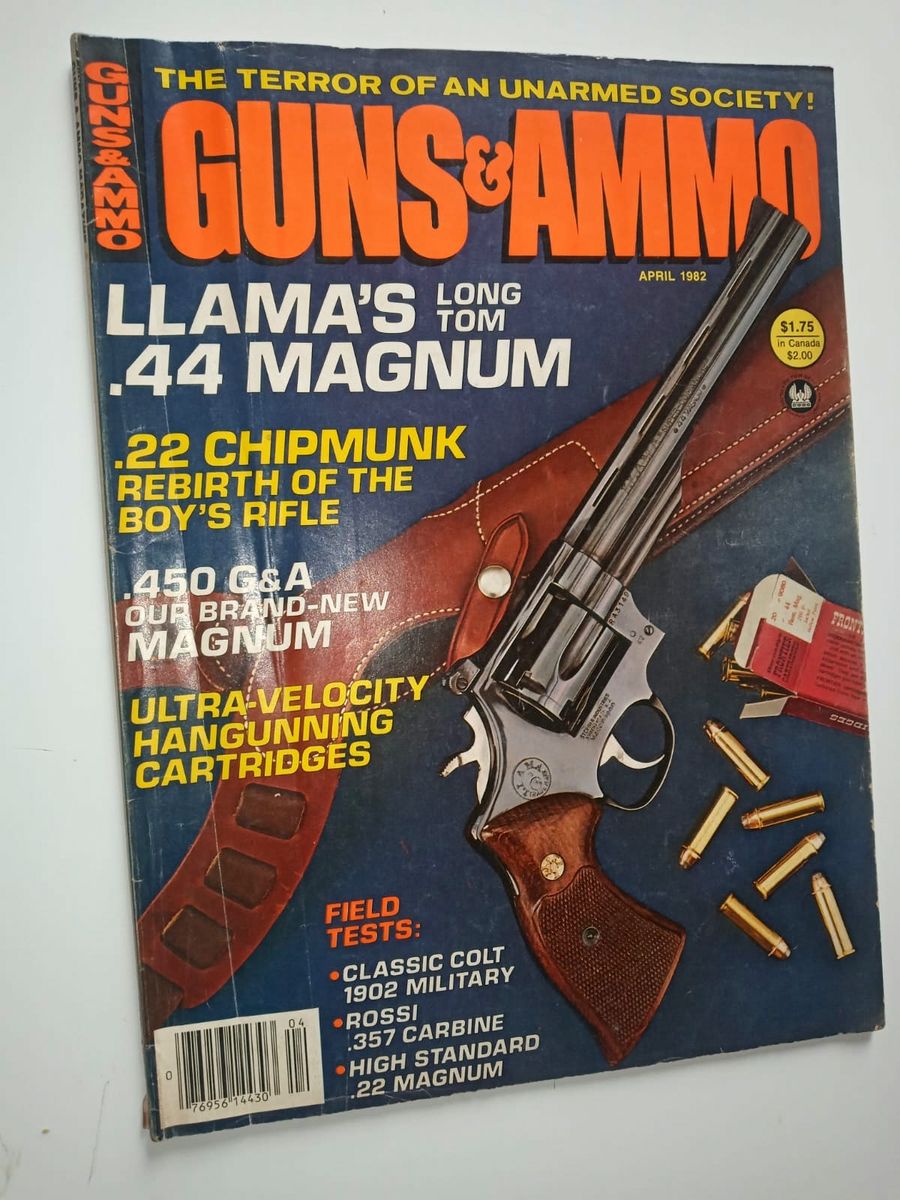 Revista Guns And Ammo Magazine Abril 1982 | Livro Revista Guns And Ammo ...
