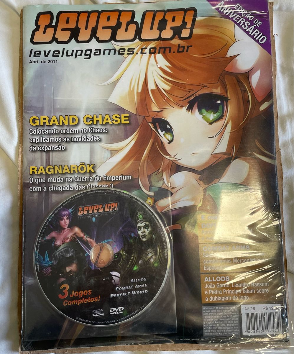 Revista Level Up Games Antiga Dofus e Grand Chase | Livro Level Up Nunca Usado 80643842 | enjoei